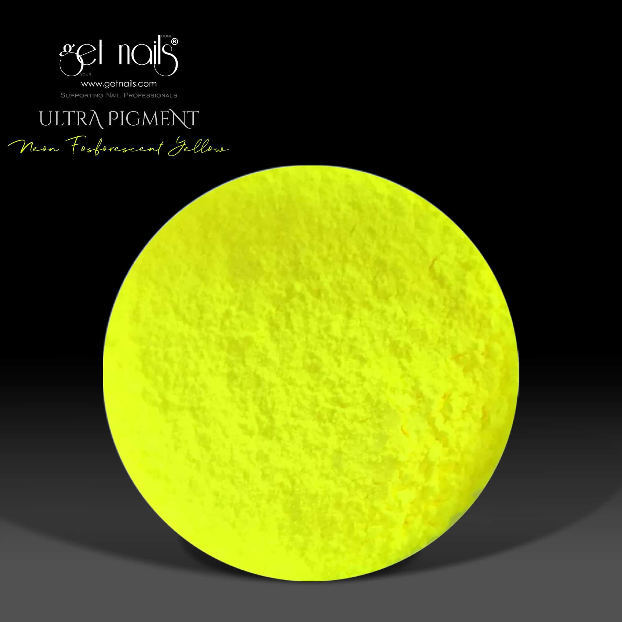 Ultra Pigment Neon Fosforescent Yellow 5g | Get Nails