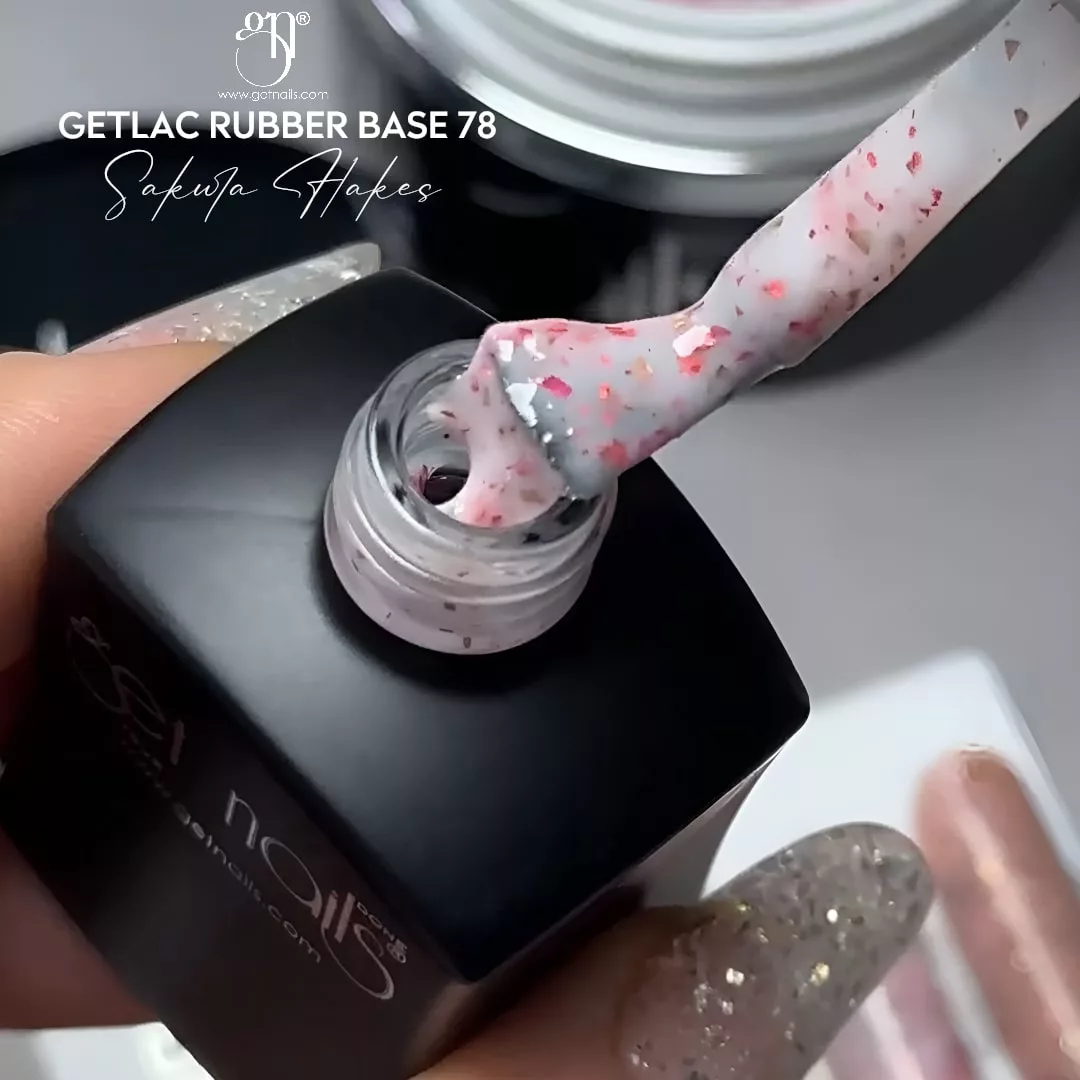 Rubber Base 78 Sakura Flakes 15g | Hema Free | Get Nails